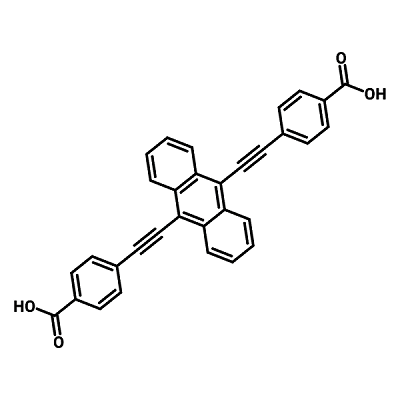 1562777-29-0 | 4,4'-(Anthracene-9,10-diylbis(ethyne-2,1-diyl))dibenzoic acid | Ossila