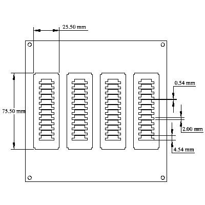 Module Electrode Mask for Scale-Up OPV/OLED Module Substrates | Ossila
