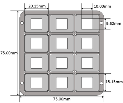 Deposition Masks | For 20 x 15 mm Substrates | Ossila